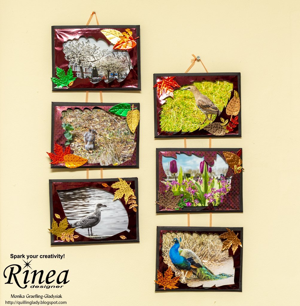 How to Create Autumn Photo Frames by Monika Graefling-Gladysiak