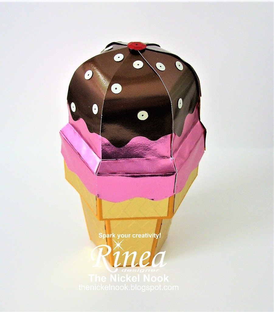 Ice Cream Cone Box by Nancy