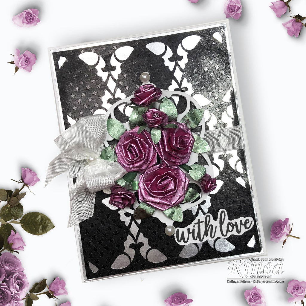 Rolled Roses Card by Melinda
