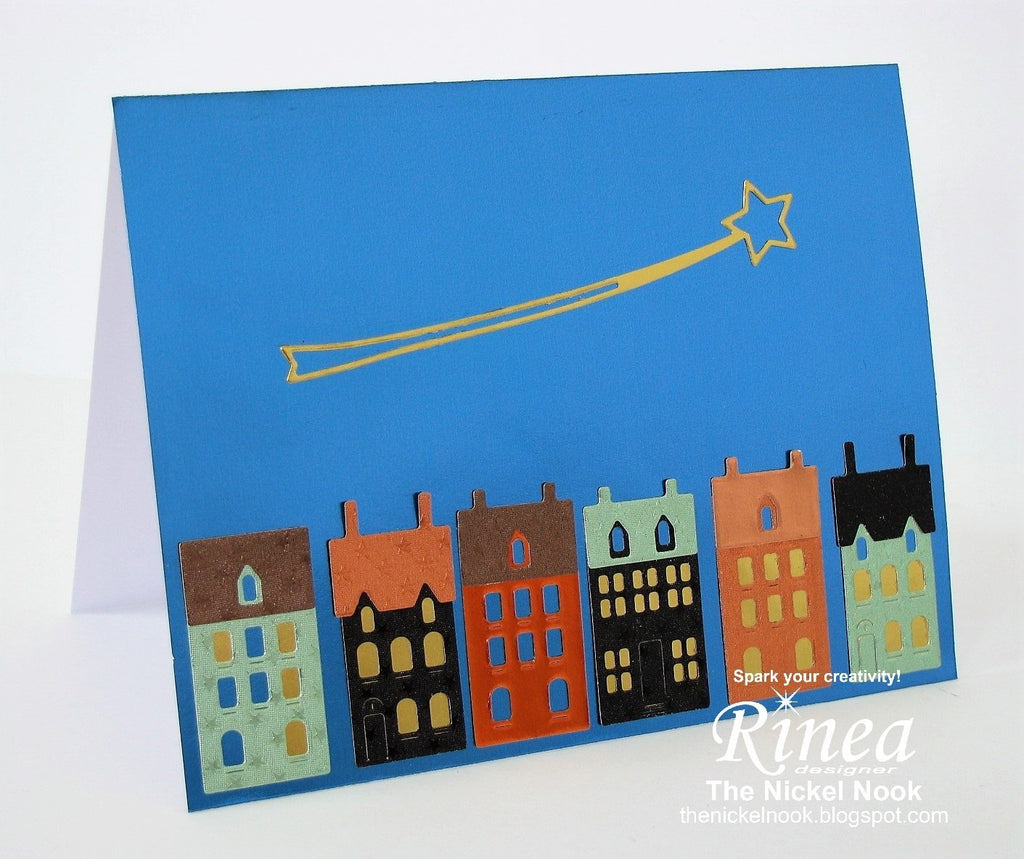 Shooting Star Skyline Card by Nancy